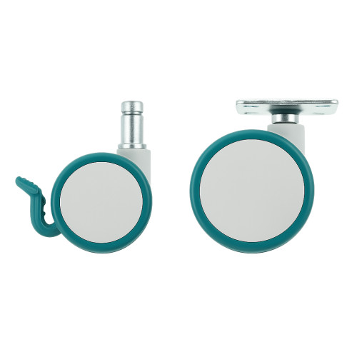 Antimicrobial Medical Castors – Braked & Unbraked Options